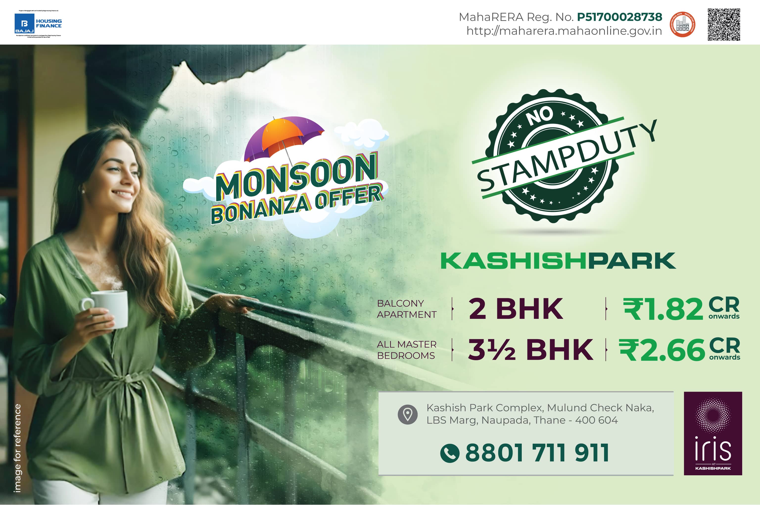 Iris Kashish Park Thane, 2 & 3 BHK Flats At Teen Hath Naka Thane